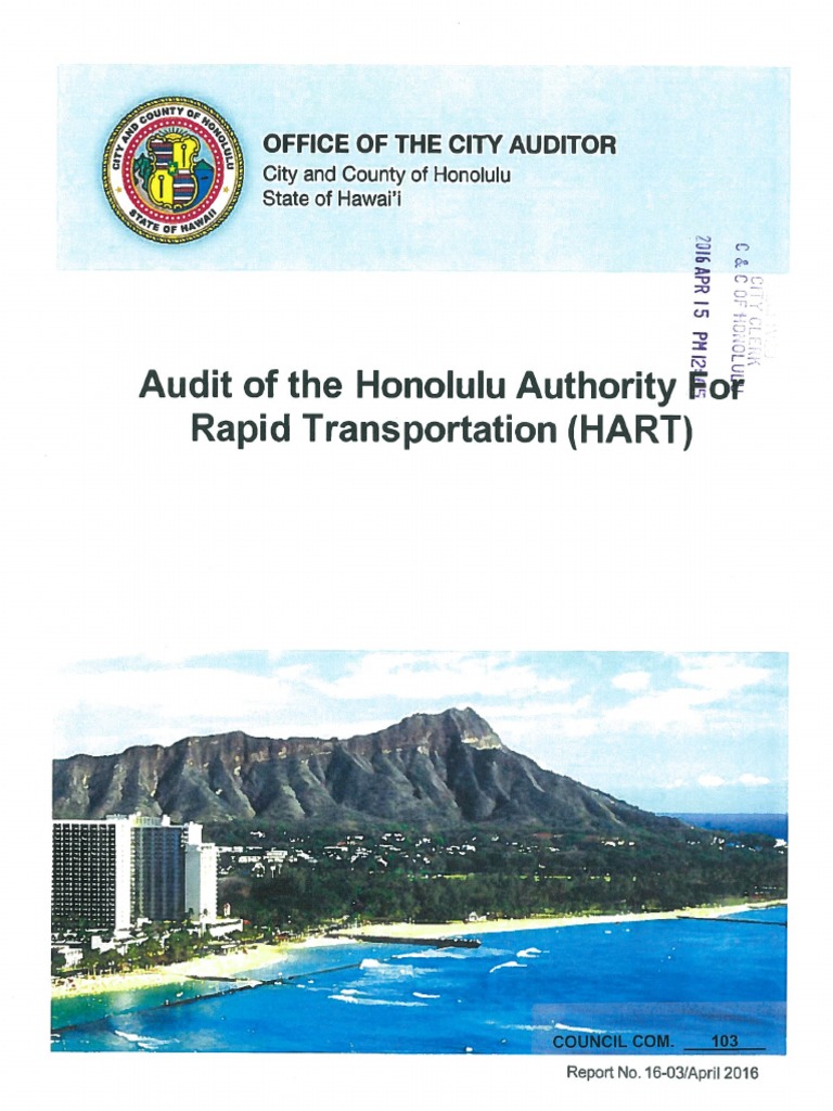 City Auditor Report of HART | PDF | Public Transport | Audit