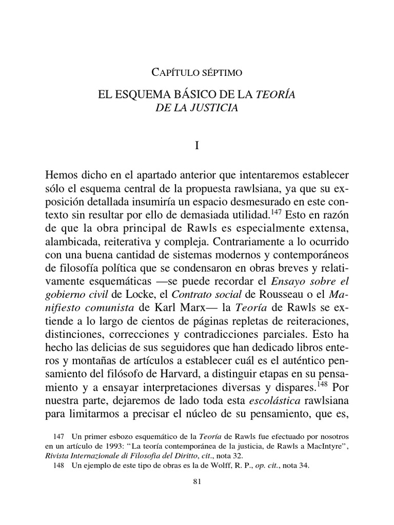 Esquema de La Teoría de La Justicia | PDF | John Rawls | Justicia