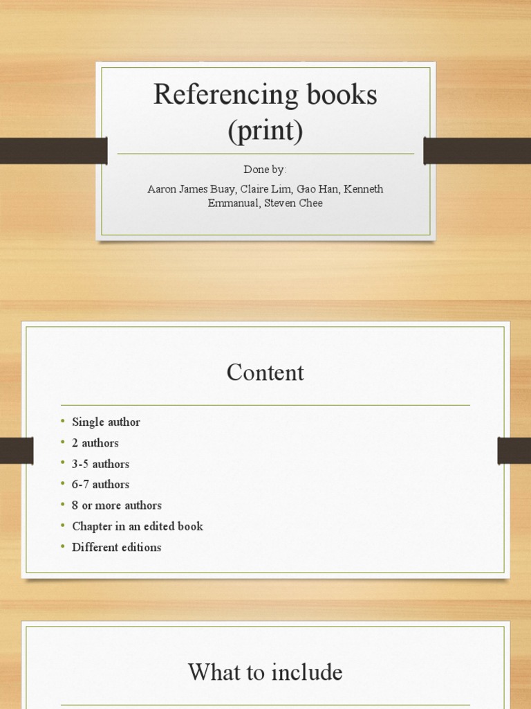 How To Cite A Book APA Style | PDF