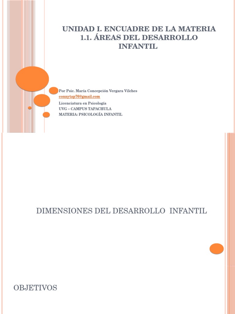 Areas Del Desarrollo Infantil | PDF | Jardín de infancia | Percepción