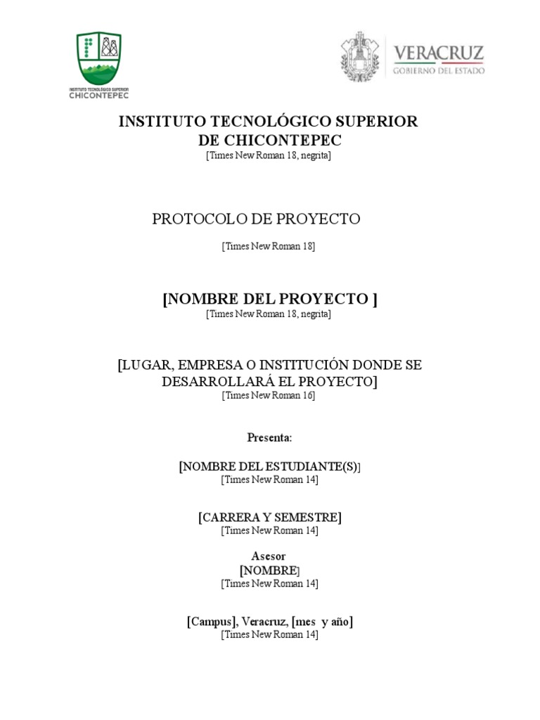 5 Anexo 1. Formato Del Protocolo Del Proyecto Integrador | PDF | Teoría | Método científico