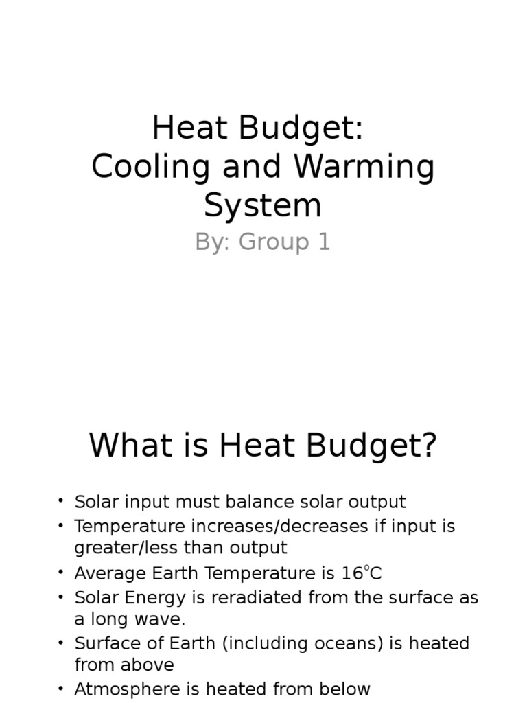Understanding Earth's Heat Budget | PDF | Troposphere | Atmosphere