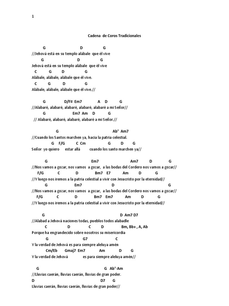 Cadena de Coros Tradicionales