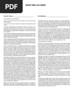 Aceable BTW Practice Log | PDF