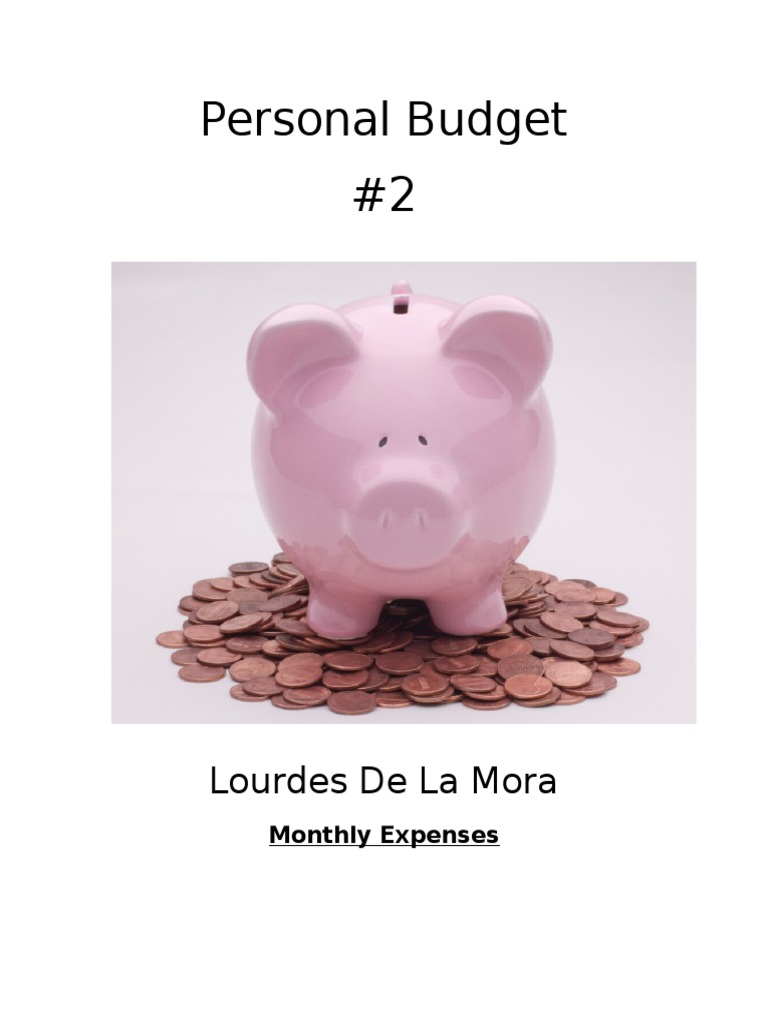 Monthly Personal Budget Breakdown | PDF