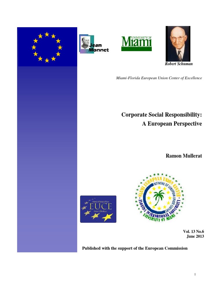 CSR in Europe | PDF | Corporate Social Responsibility | European Union