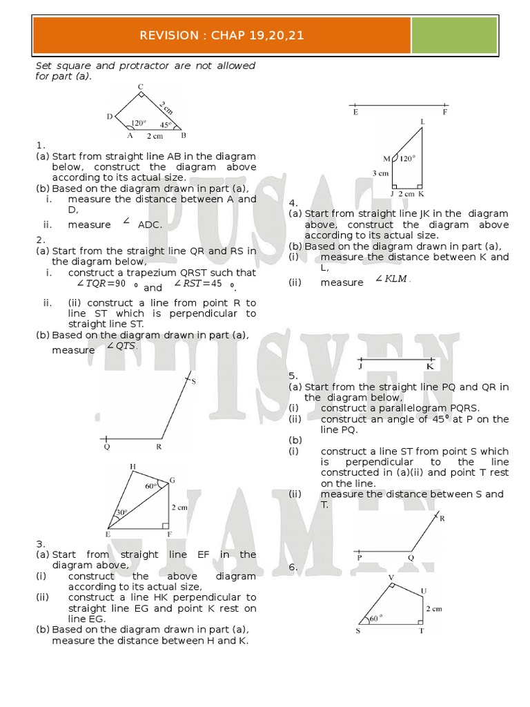 Form 4 Revision 19 20 21 | PDF | Cartesian Coordinate System | Triangle