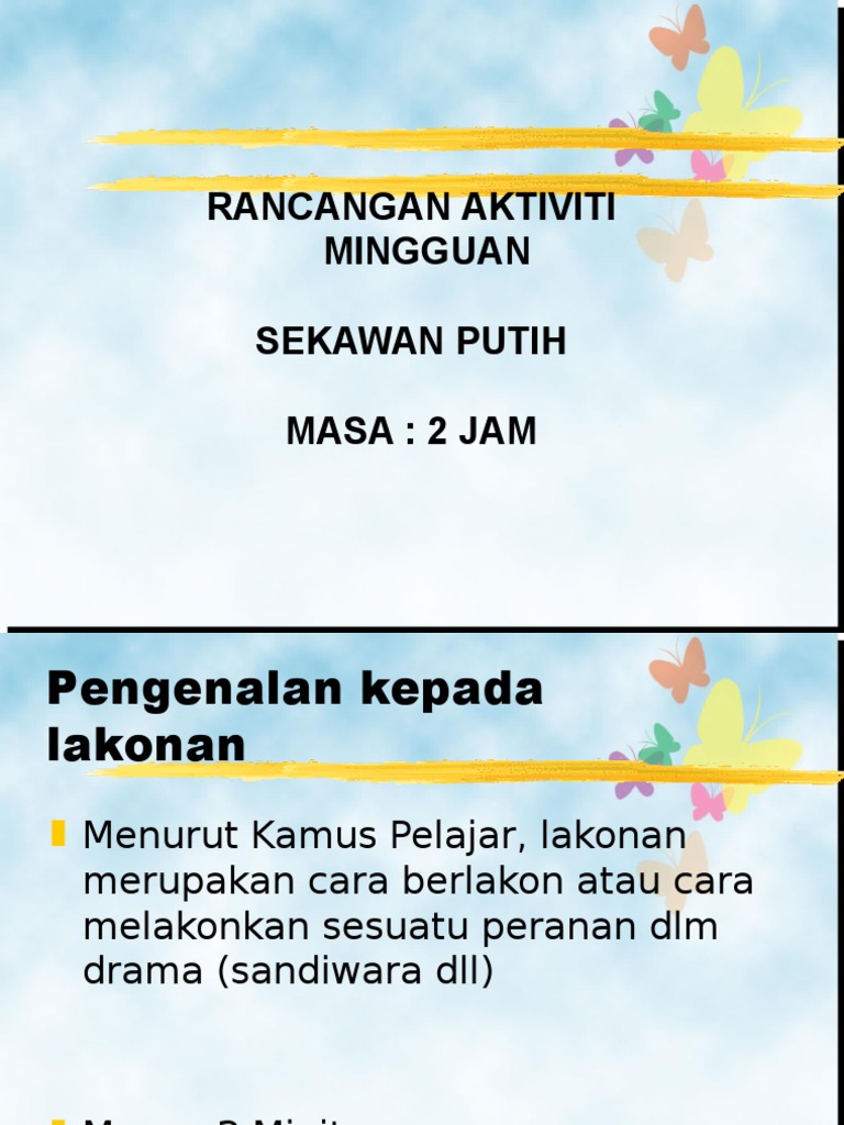 Aktiviti Lakonan | PDF