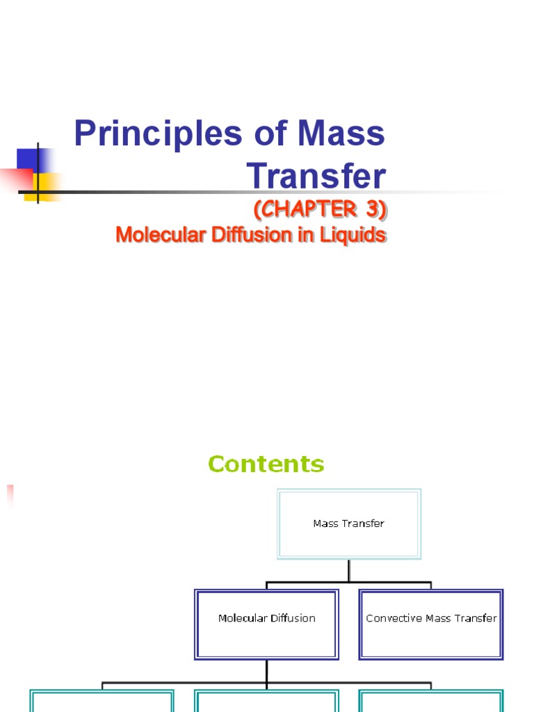 Molecular Diffusion in Liquids Explained | PDF | Solution | Diffusion