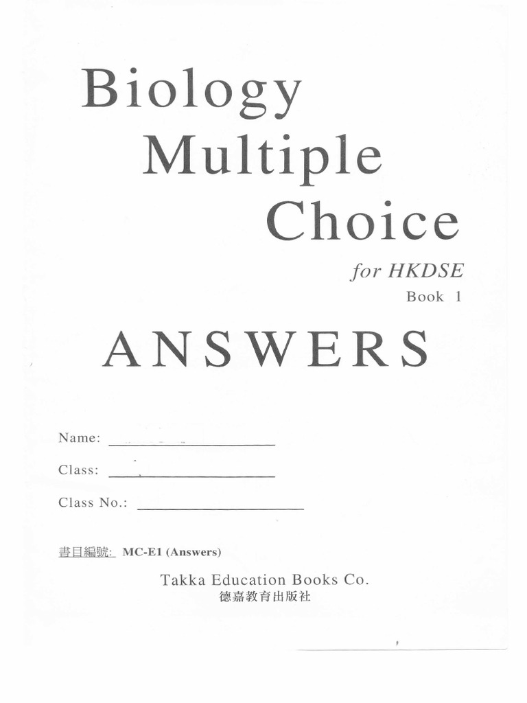 Takka MC Ans Book 1 PDF | PDF | Stoma | Ribosome