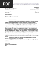 Lettre Pour Delf B2 | PDF | Langues