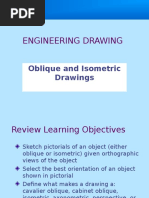Oblique Sketching Techniques in Engineering | PDF | Infographics ...