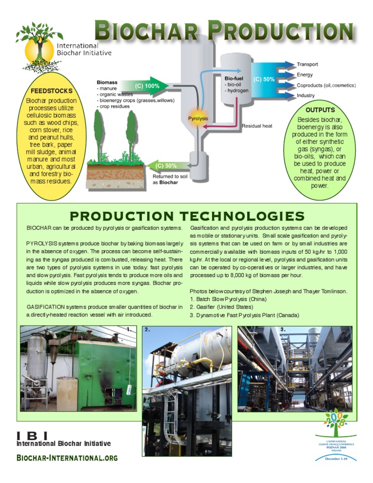 Biochar Production Methods Overview | PDF | Technology & Engineering