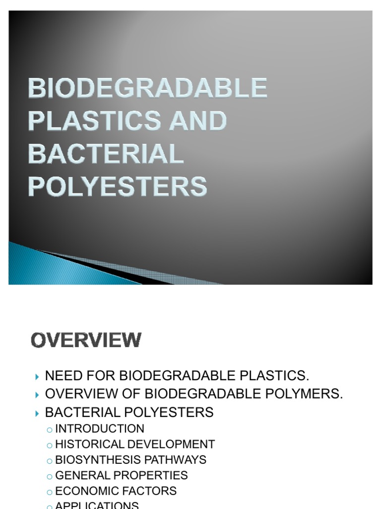 Pha Presentation | PDF | Plastic | Biopolymer