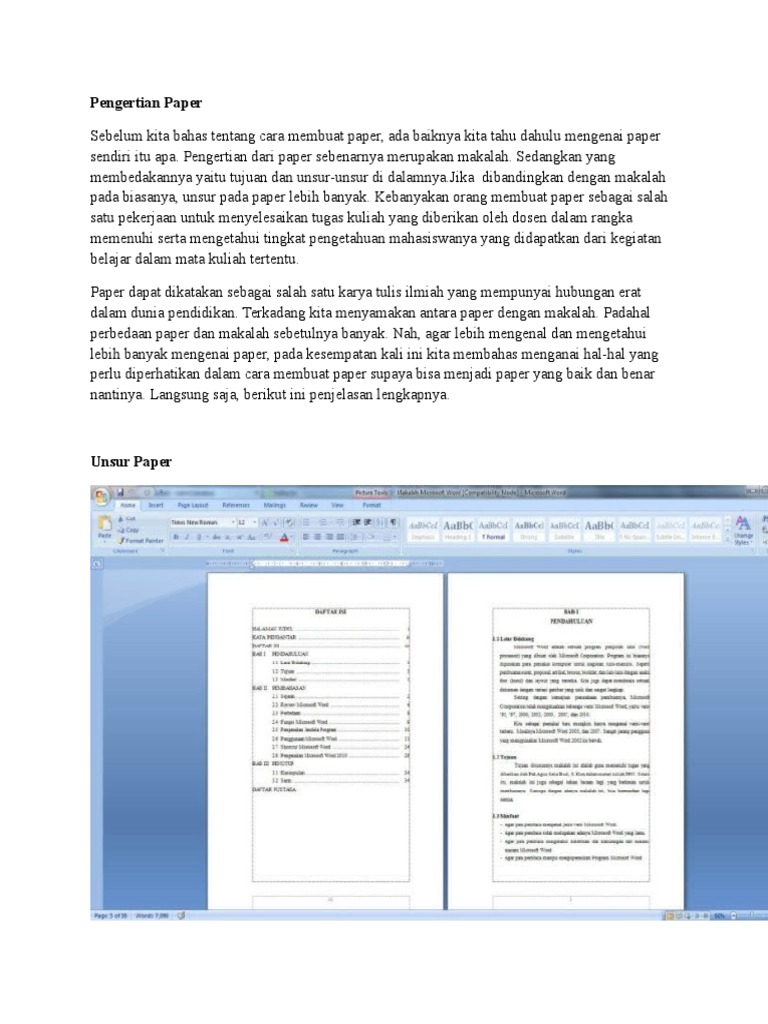 Cara Membuat Paper Yang Baik Dan Benar | PDF