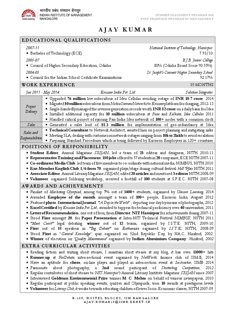 Ajay Kumar: Educational Qualifications | PDF | Further Education | Science