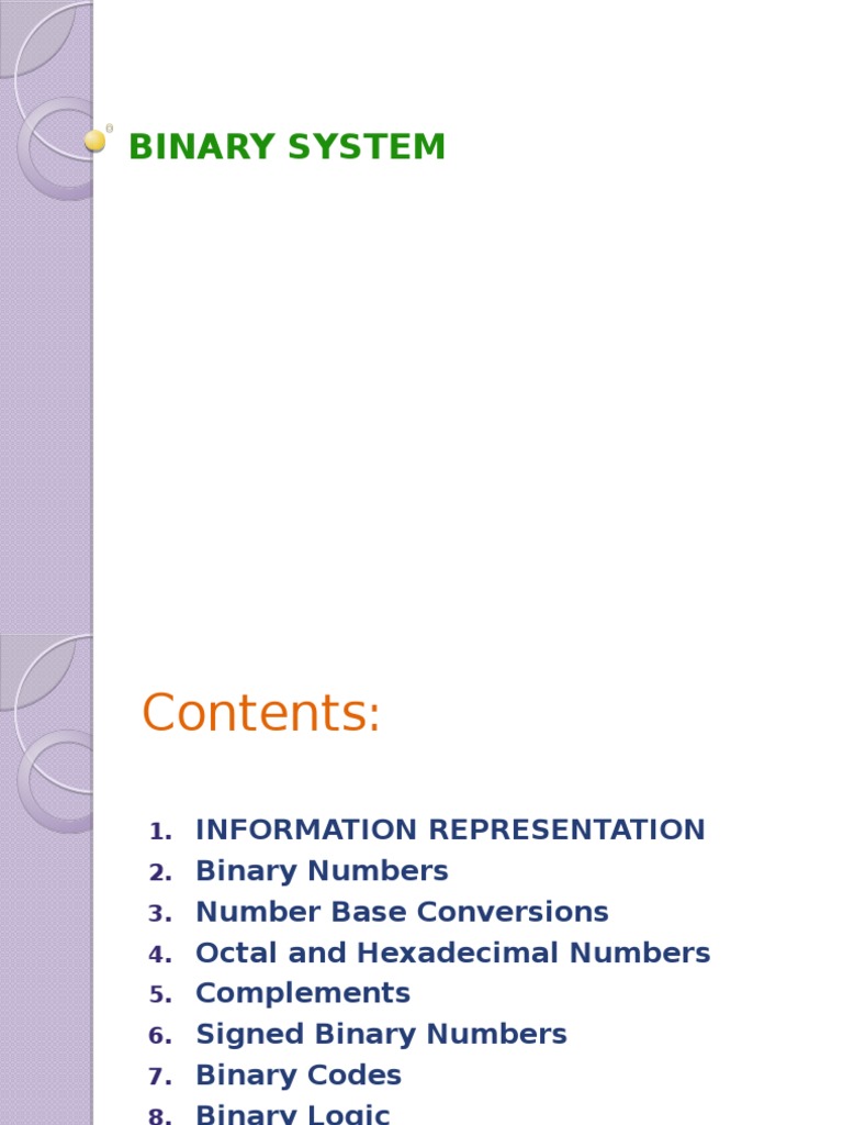 Number System' | PDF | Bit | Byte