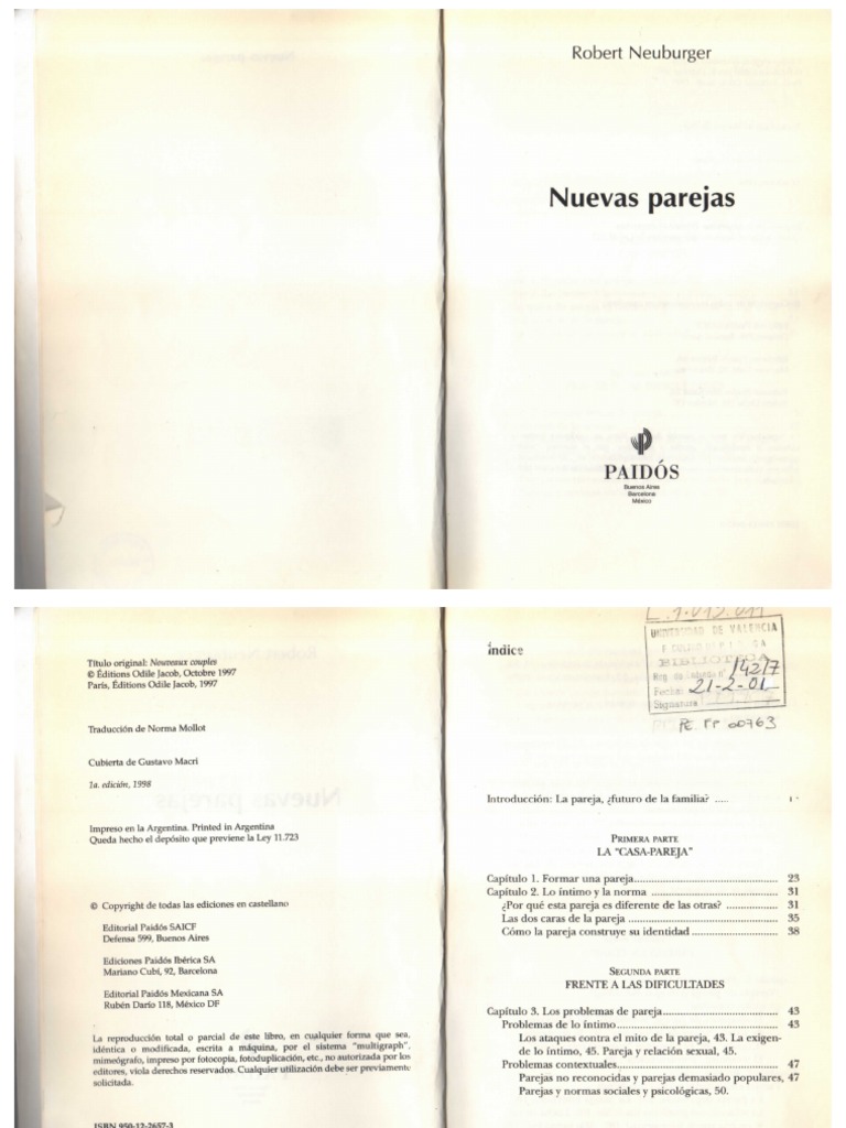 Nuevas Parejas - Robert Neuburger | PDF