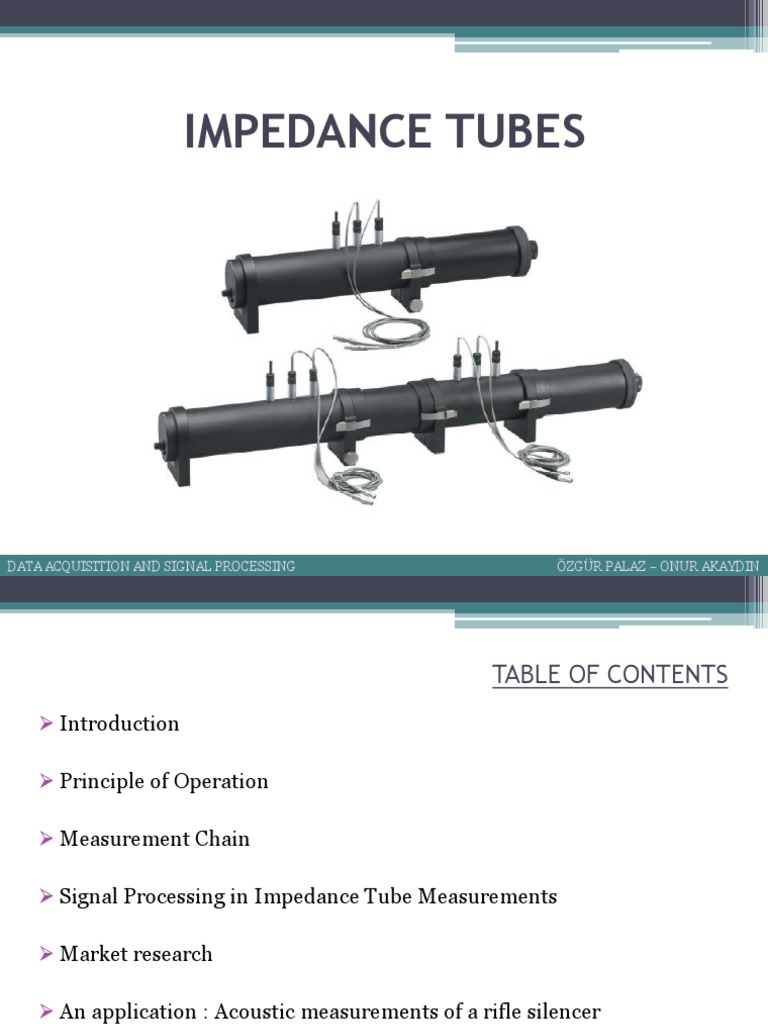 Impedance Tubes | PDF | Waves | Signal (Electrical Engineering)