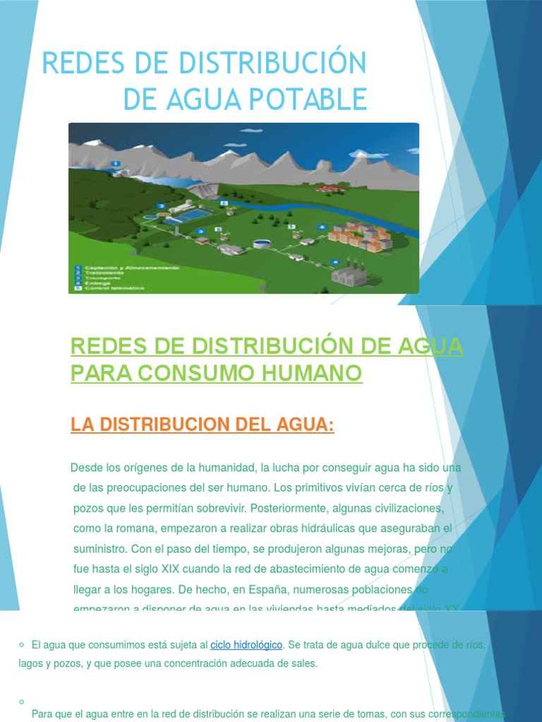 Redes de Distribución de Agua Potable | PDF | Agua potable | Red de ...
