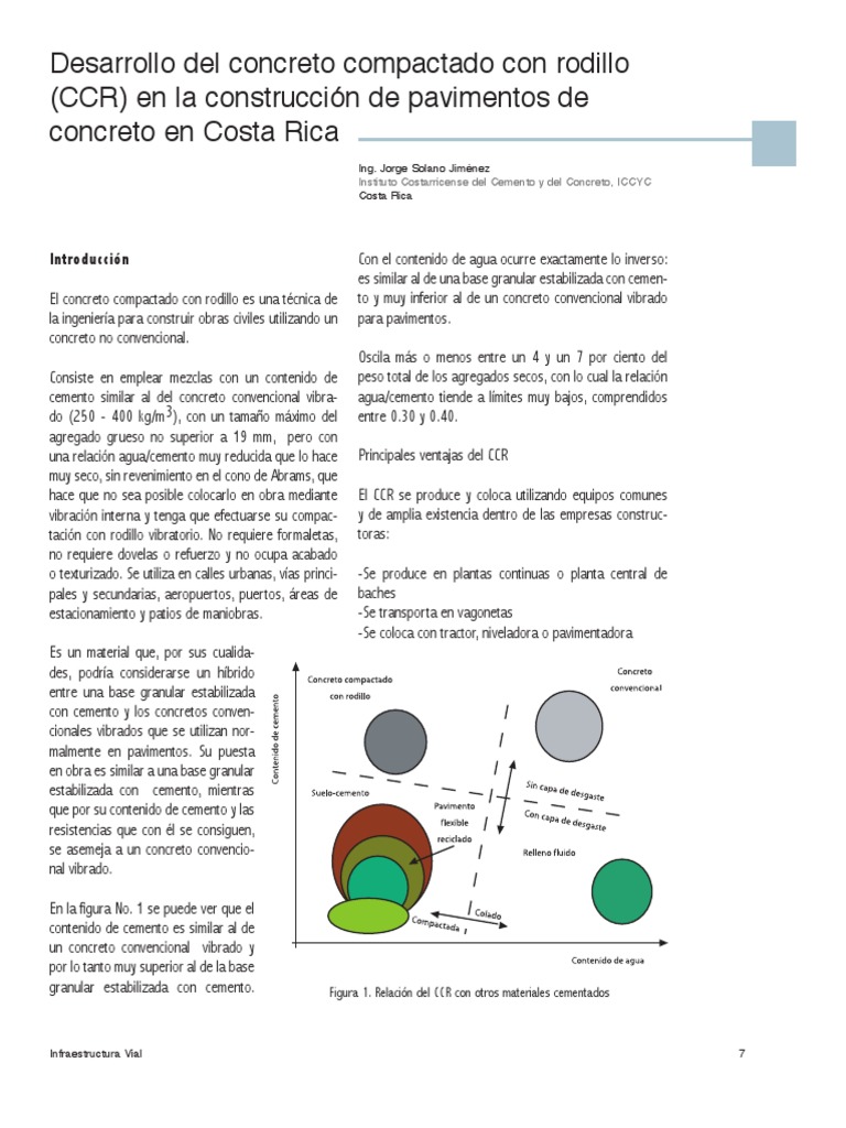 Desarrollo Del Concreto Compactado Con Rodillo | PDF | Costa Rica ...