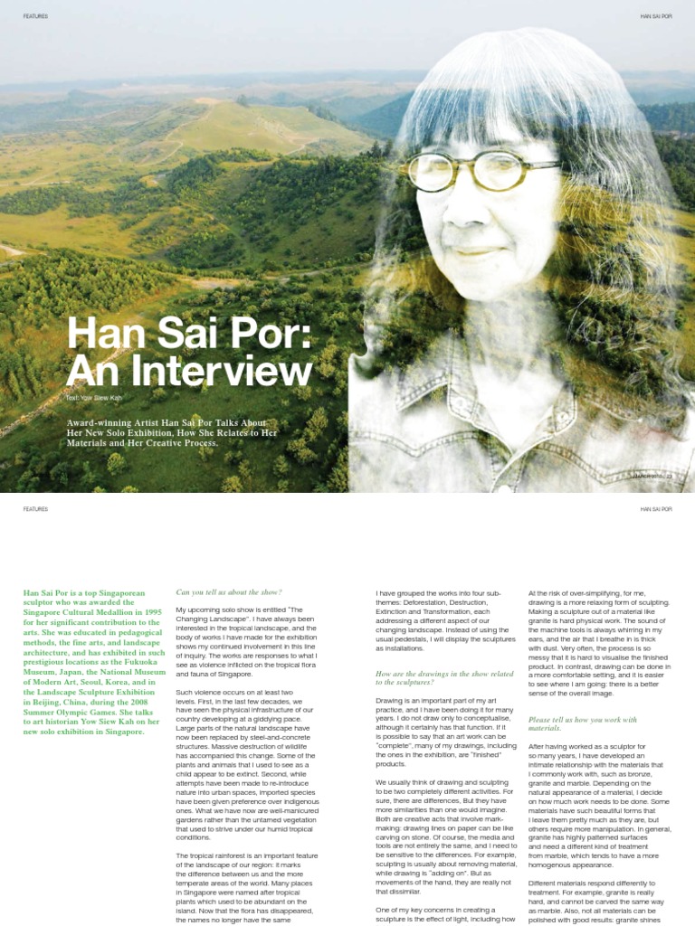 Han Sai Por - An Interview | Download Free PDF | Sculpture