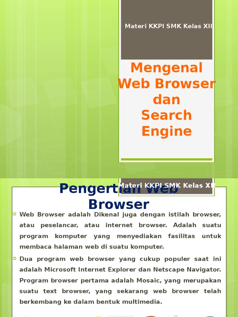Mengenal Web Browser II KKPI Kelas XII | PDF
