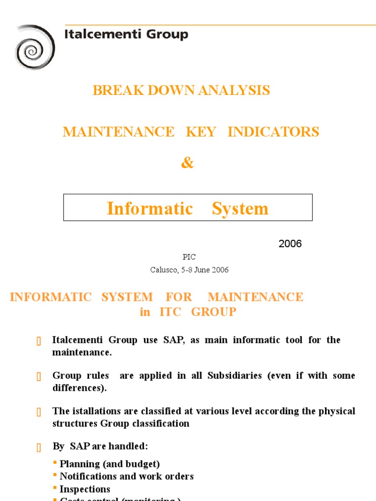 Maintenance Breakdown Analysis Report | PDF | Mill (Grinding ...