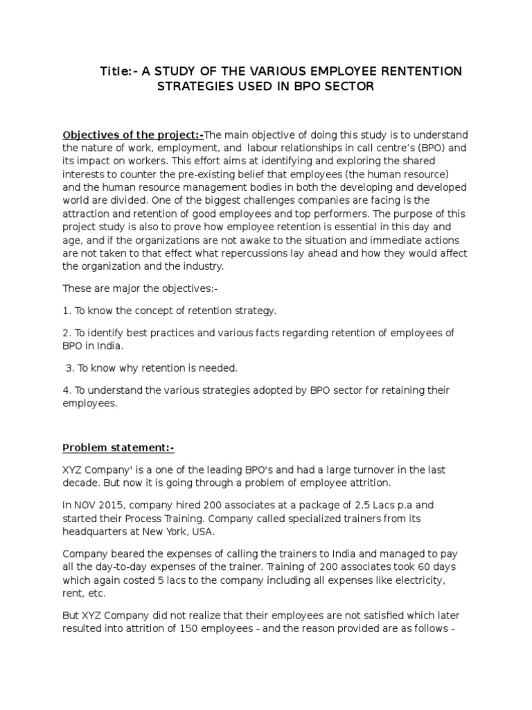 Employee Retention | PDF | Employee Retention | Turnover (Employment)