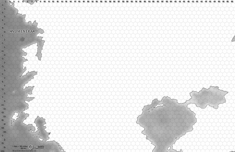 Blank World Hex Map Numenera | PDF