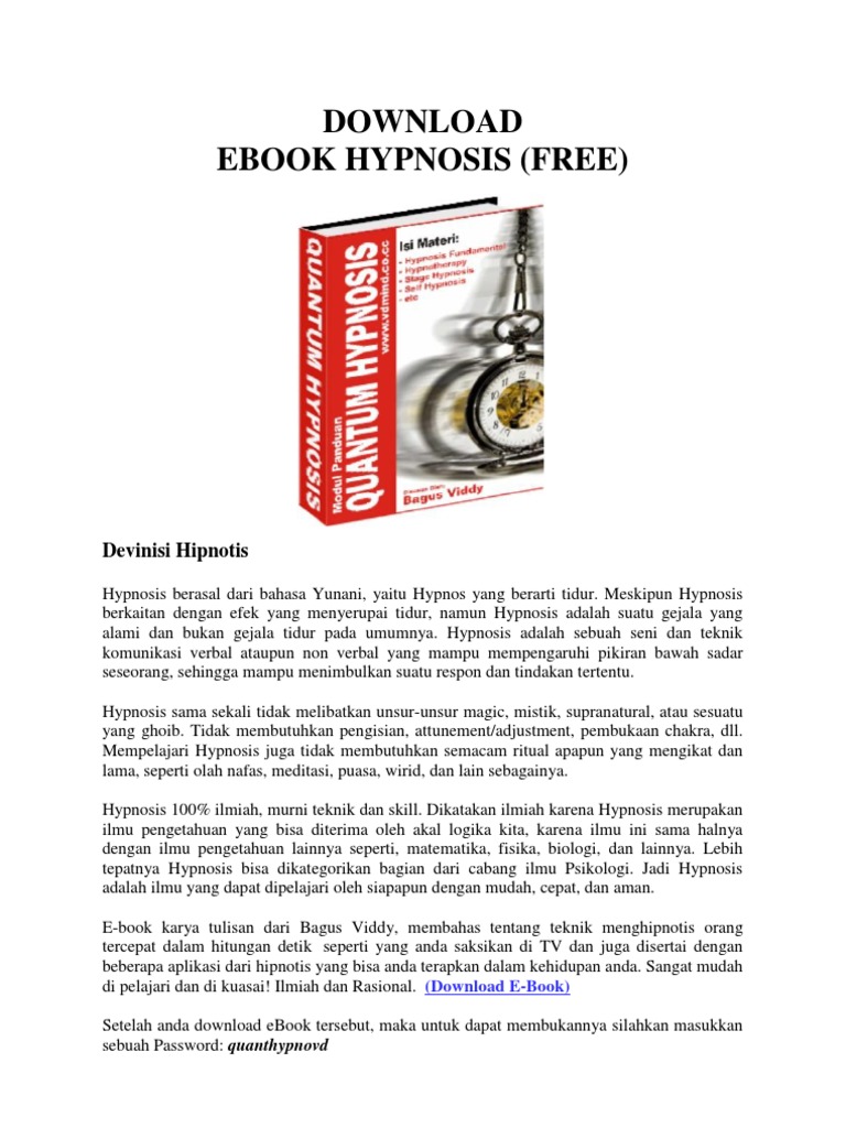 Ebook Hypnosis | PDF