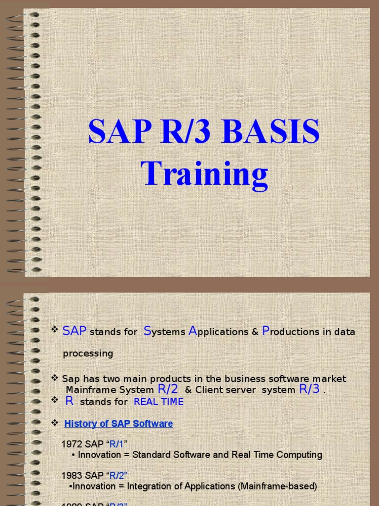 ERDC Course Content Sap Architecture Modified | PDF | Databases | Process (Computing)