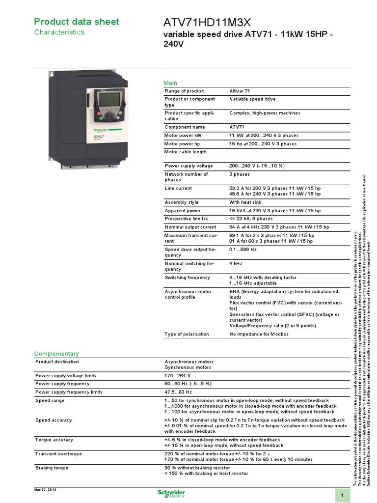 Altivar_71_ATV71HD11M3X User Manual | Power Supply | Relay