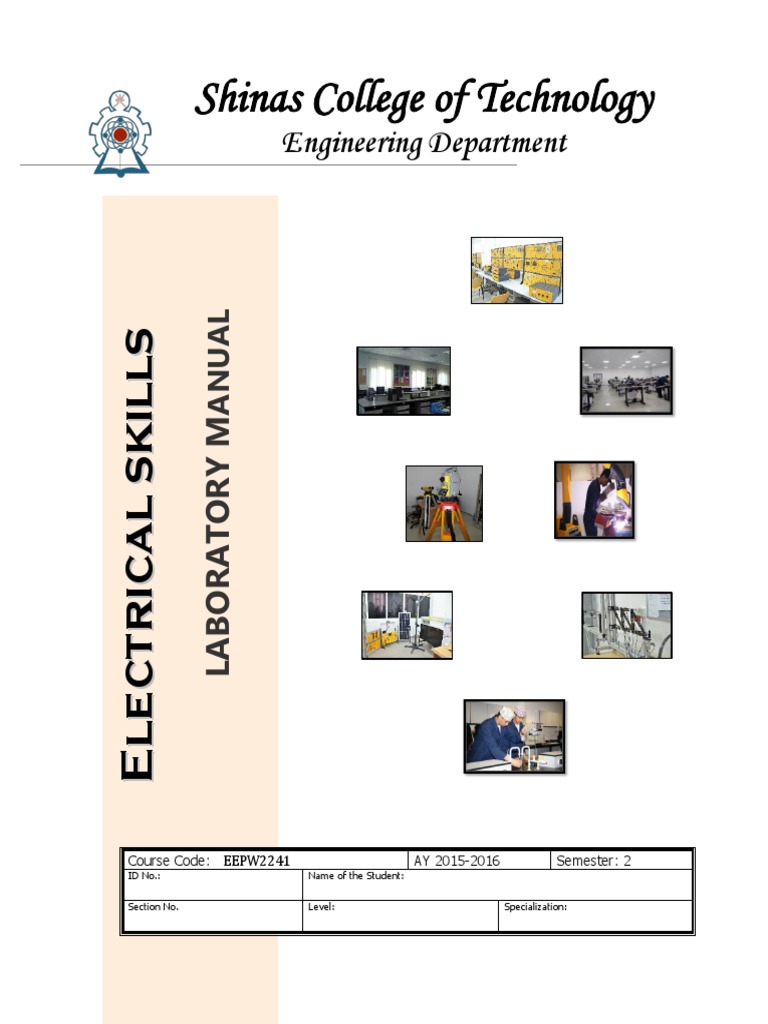 Electrical Skills Lab Manual | PDF | Building Engineering | Physical ...