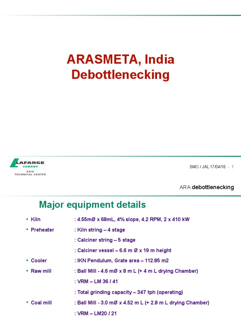 22 ATC ARA Debottlenecking | PDF | Mill (Grinding) | Industries