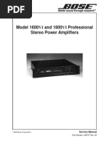 Bose 1800 - 1801 Power Amp Service Manual | PDF | Electrostatic ...