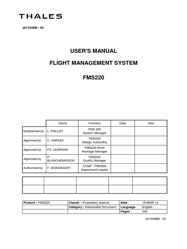 Fms User Guide | PDF | Aviation | Aerospace Engineering