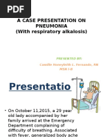 Case Study Pneumonia | PDF | Lung | Pneumonia