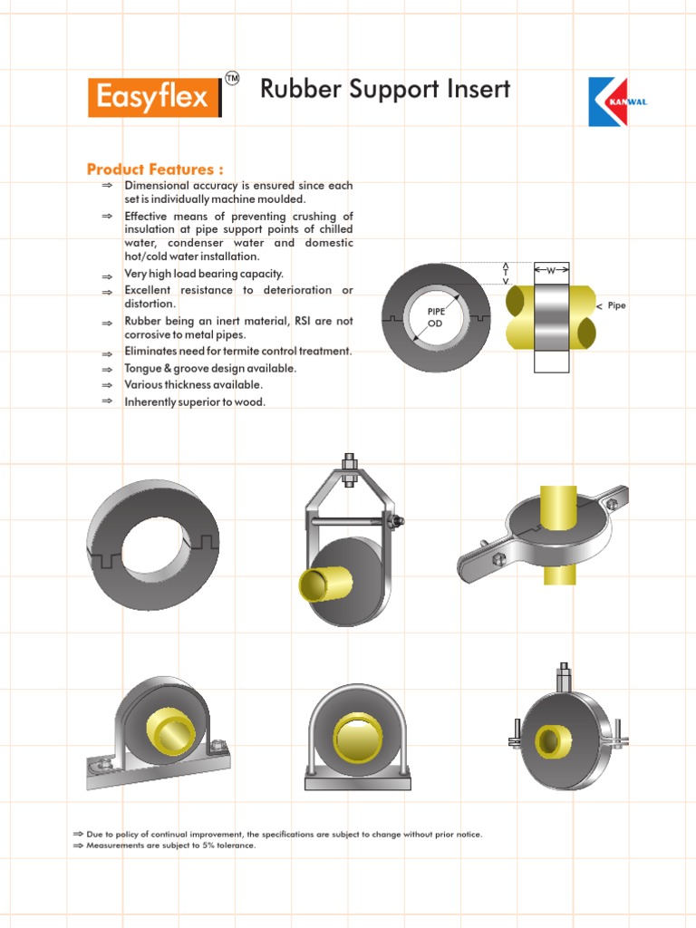 Rubber Support Insert: Product Features | PDF | Home & Garden