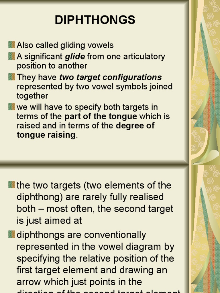 Diphthongs | Vowel | Phonetics