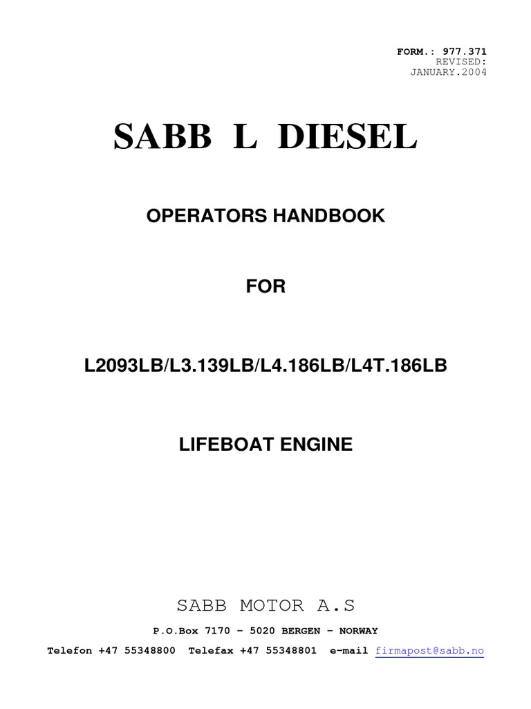 Lifeboat Engines | PDF | Transmission (Mechanics) | Turbocharger
