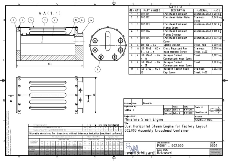 Crosshead Assembly Drawing Guide | PDF | Sports & Recreation | Home ...
