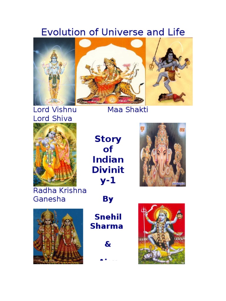 Story of Indian Divinity-Evolution of Universe | PDF | Devi | Shiva