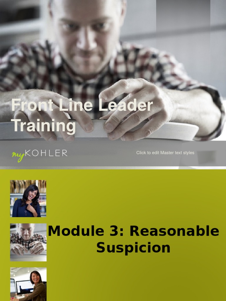 Reasonable Suspicion Training Guide | PDF | Drug Test | Substance Abuse
