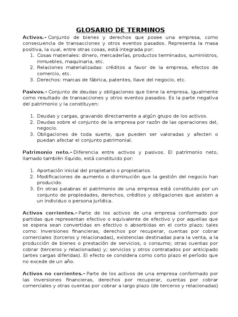 Glosario Contabilidad | Contabilidad | Beneficio (economía)