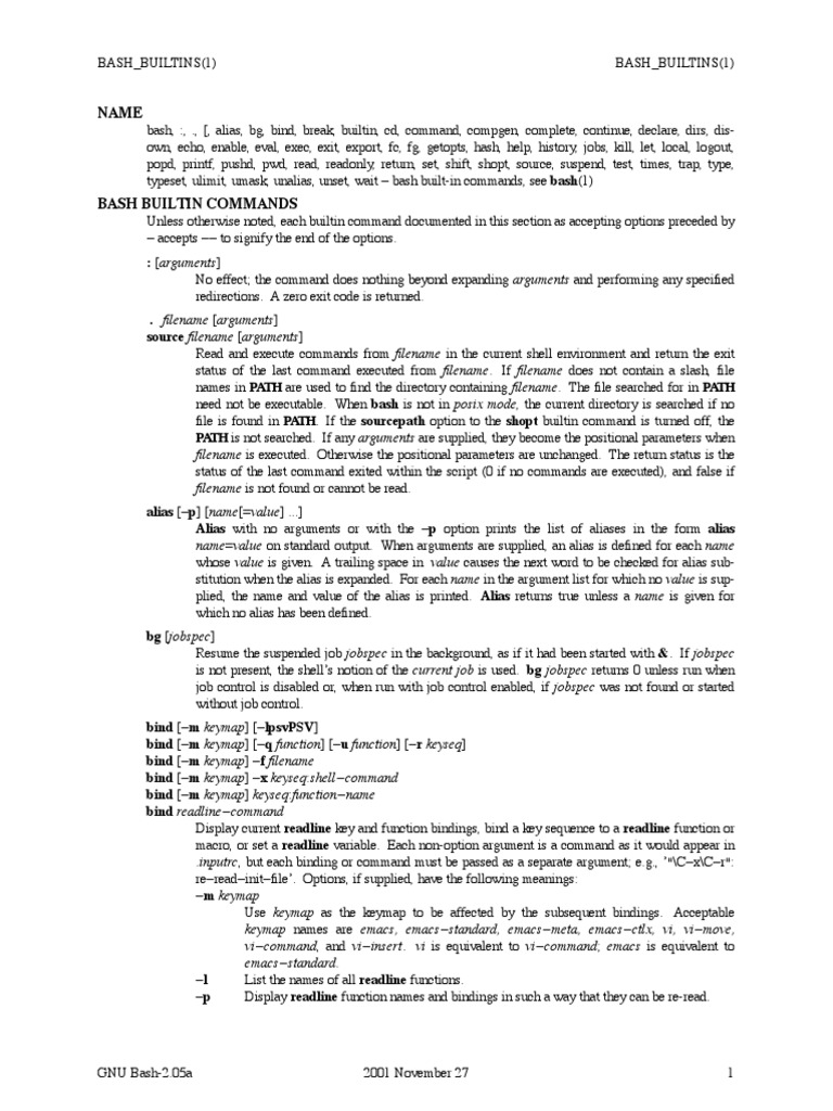 Builtins | PDF | Command Line Interface | Parameter (Computer Programming)