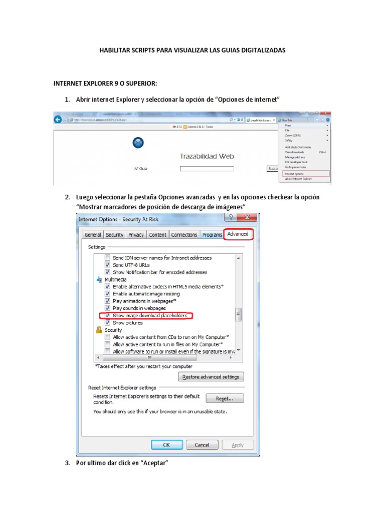 Habilitar Scripts para Scribd | PDF