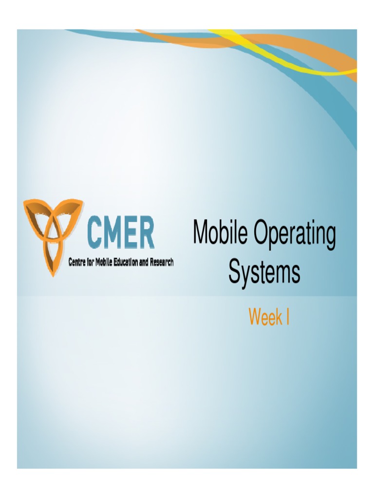 OpSys Slides 1 | PDF | Operating System | Android (Operating System)