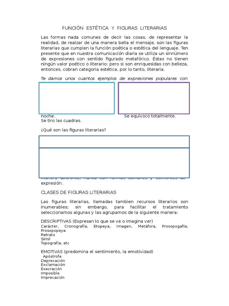 Función Estética y Figuras Literarias | PDF
