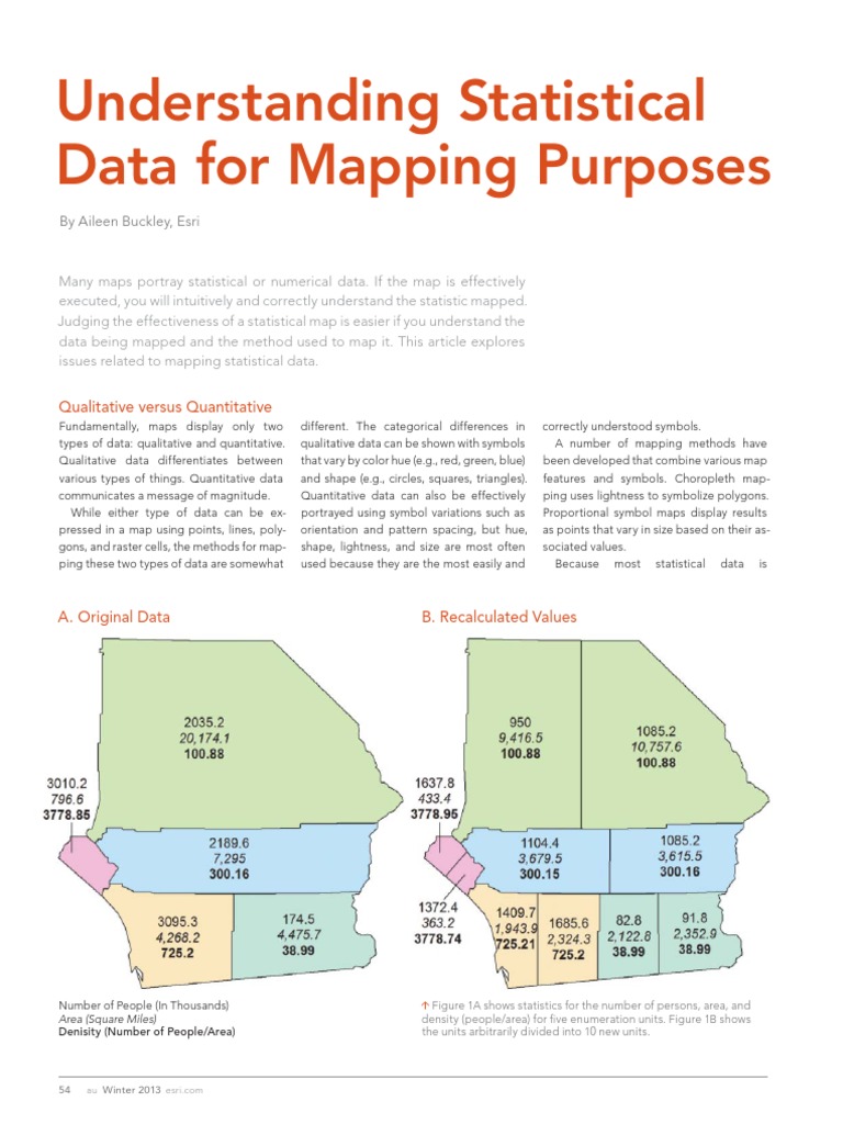 Map Stat Data | PDF | Cartography | Esri